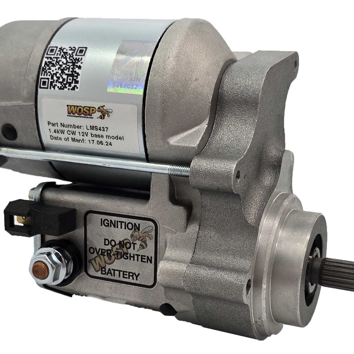 Wosp 1.4kW clockwise base model 12V high torque starter motor (LMS437 ...