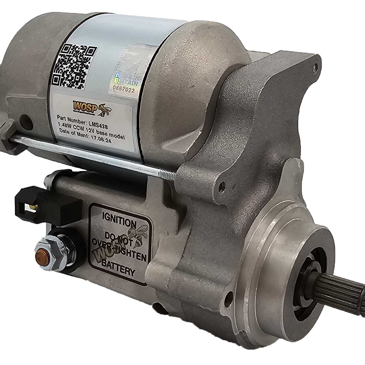 Wosp 1.4kW counterclockwise base model 12V high torque starter motor ...