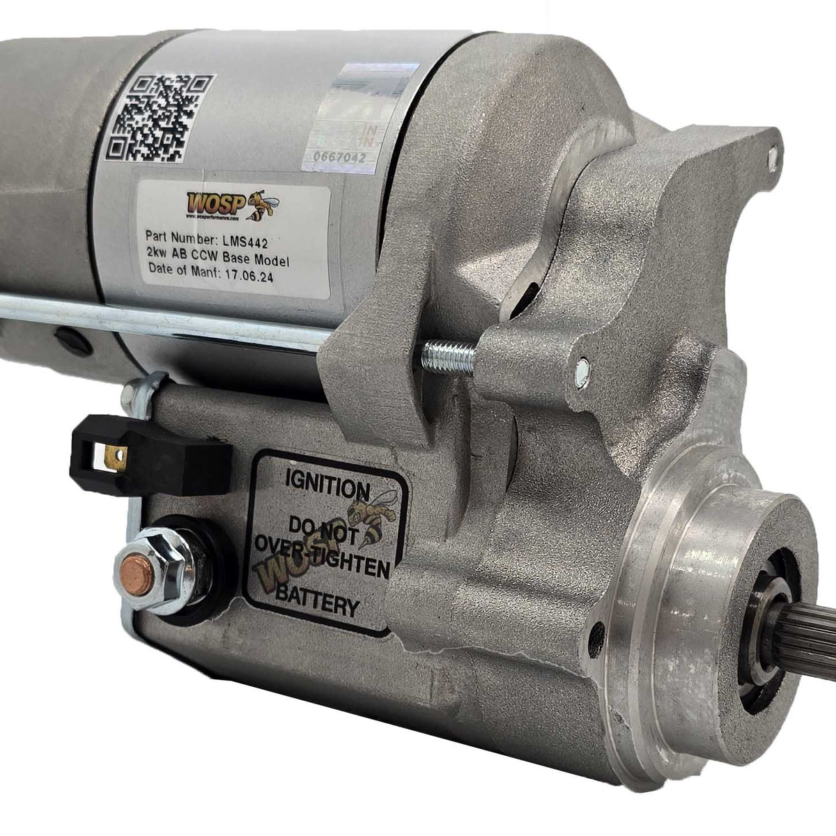 Wosp 2.0kW counterclockwise base model 12V high torque starter motor ...
