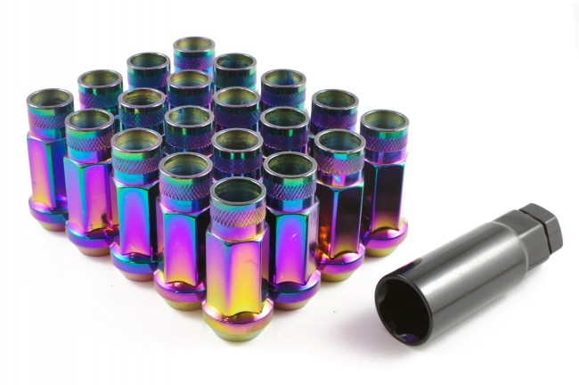 GT50 Open Ended Steel Wheel Nuts Neochrome – Walton Motorsport